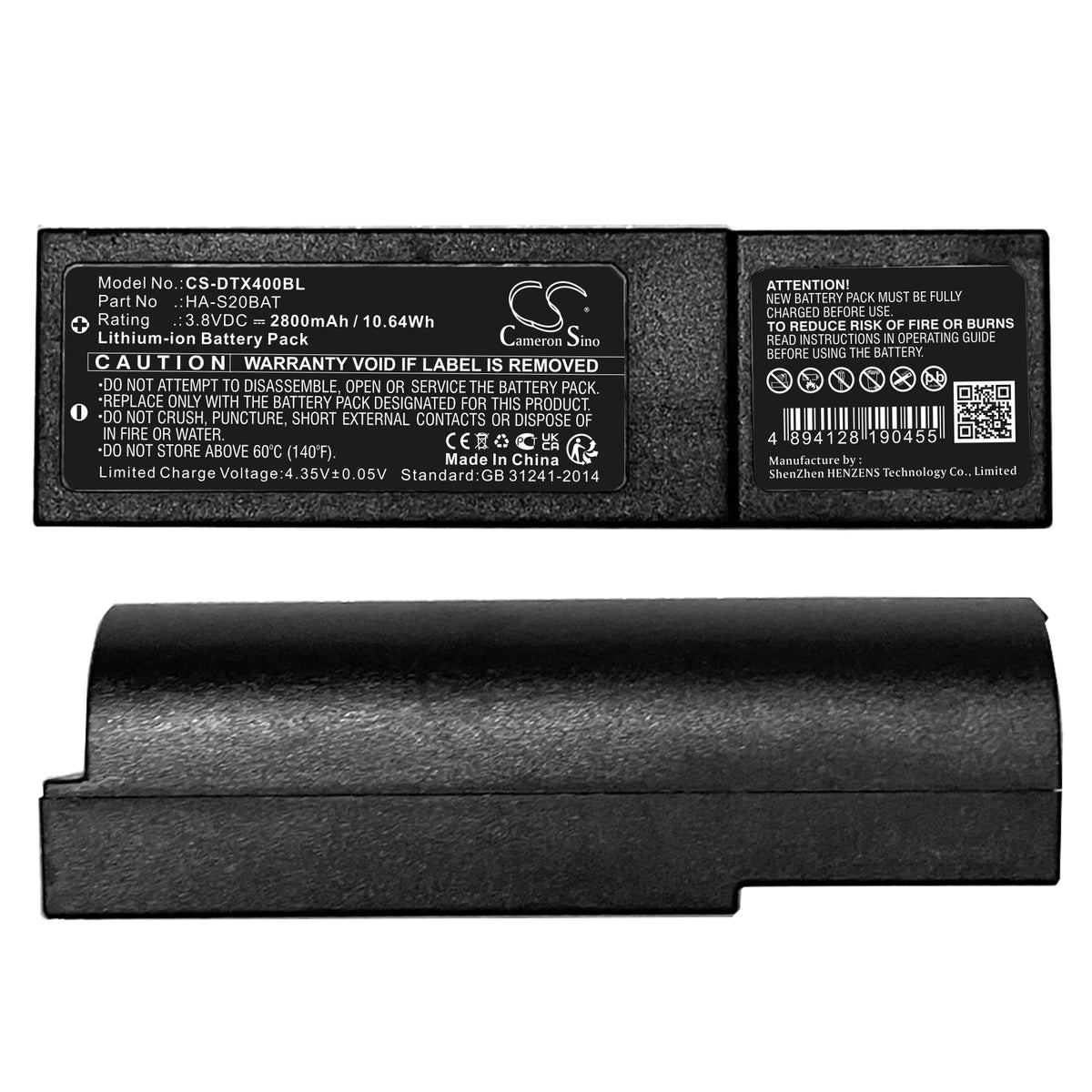 Battery For Casio DT-X400, DT-X450, HA-S20BAT, | vintrons.com